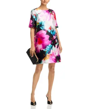Caroline Rose Floral Print Sheath Dress
