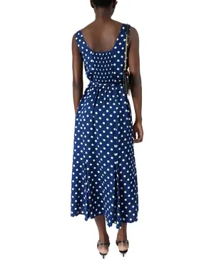 Gerard Darel Polka Dot Midi Dress