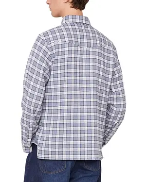Officine Générale Arsene Waffled Checked Shirt