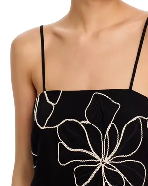 Moon River Spaghetti Strap Floral Mini Dress