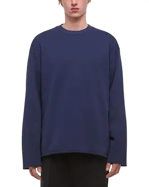 Helmut Lang Raw Hem Crewneck Sweatshirt