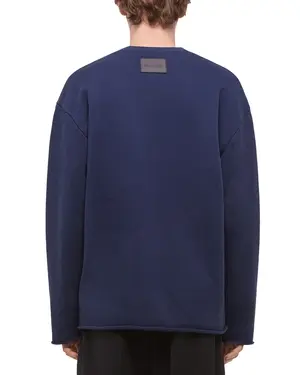 Helmut Lang Raw Hem Crewneck Sweatshirt