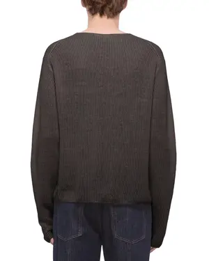 Helmut Lang Textured Henley - Black
