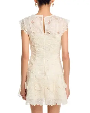 MILLY Myla Embroidered Mini Dress