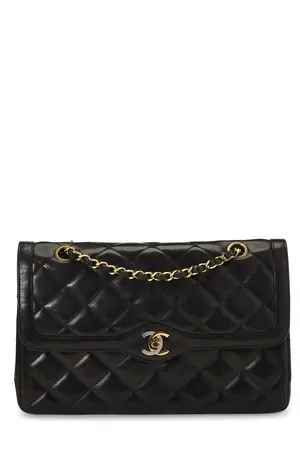 Chanel Quilted Lambskin Paris Limited Double Flap Shoulder Bag
