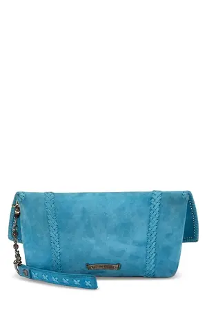 Chrome Hearts Suede Wristlet With Sterling Silver Hardware
