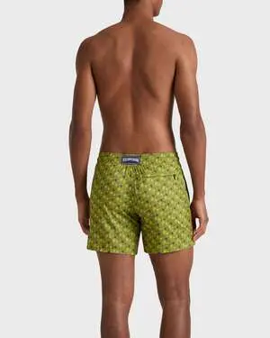 Vilebrequin Micro Ronde Des Tortues Ultralight Swim Shorts - Green