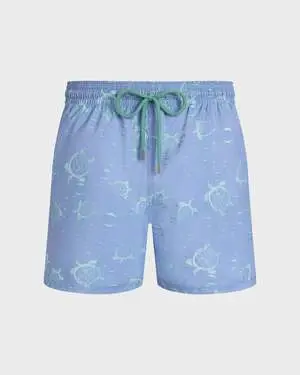 Vilebrequin Ultralight Packable Swim Trunks - Blue