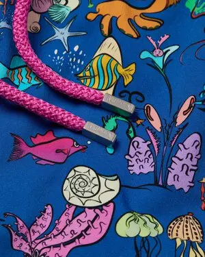 Vilebrequin Stretch Short Swim Trunks Aquarium - Blue