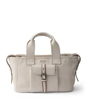 Prada Medium Leather Route Tote Bag