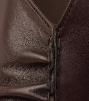 Prada Gathered Leather Mules