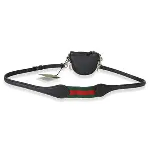 Gucci Pebbled Calfskin B Shoulder Pouch