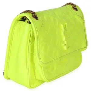 Saint Laurent Baby Niki Chain Satchel - Yellow