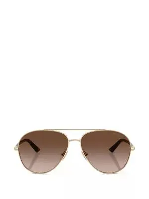 JIMMY CHOO Pilot Frame Sunglasses - Gold