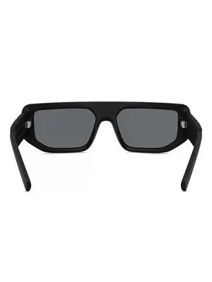 Dolce & Gabbana Dg6203 Embossed Rectangle-frame Sunglasses