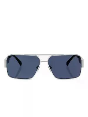 Versace Rectangle-frame Sunglasses - Silver