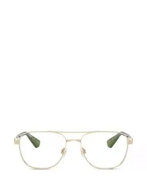 Burberry Pilot-frame Glasses - Gold