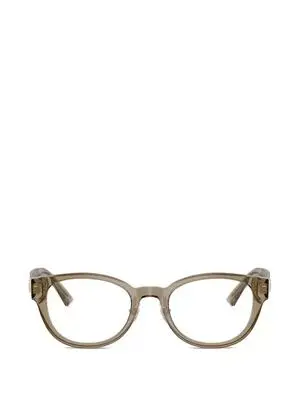 JIMMY CHOO Oval-frame Glasses - Brown