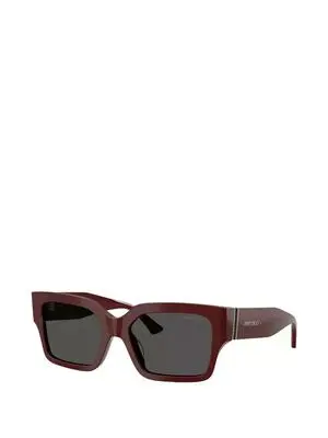 JIMMY CHOO Square Frame Sunglasses - Red