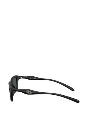 DIESEL® Rectangle Frame Sunglasses With Logo Plaque