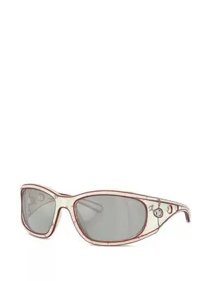 DIESEL® Geometric Frame Sunglasses