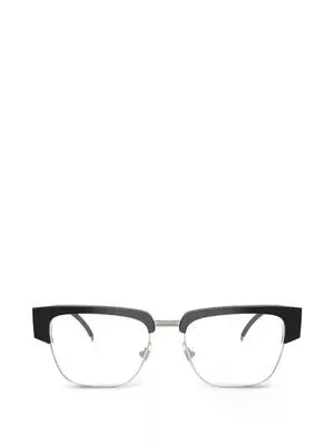 DIESEL® Logo Plaque Square-frame Glasses - Black