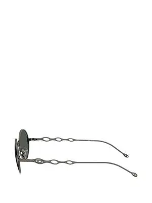 DIESEL® Round-frame Sunglasses With Cut-out Detailing
