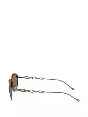 DIESEL® Oval Frame Cutout Sunglasses