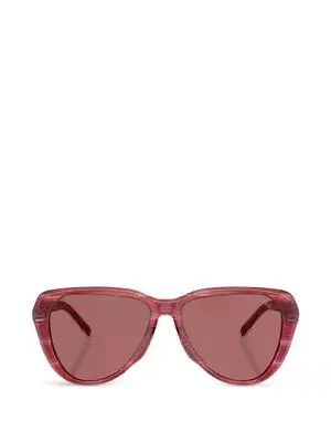 DIESEL® Pilot Frame Sunglasses - Red