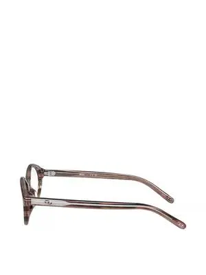 DIESEL® Striated Round-frame Eyeglasses