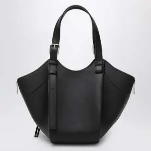 Loewe Calfskin Leather Hammock Flip Bag - Black