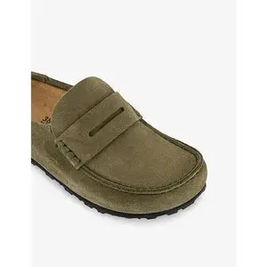 BIRKENSTOCK Naples Suede Clogs - Thyme