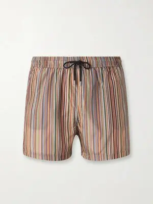 Paul Smith Striped Swim Shorts - Red