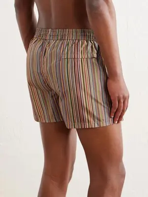 Paul Smith Striped Swim Shorts - Red