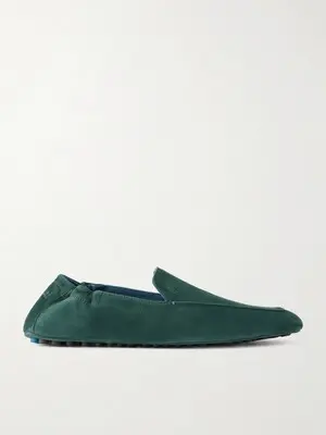 Berluti Suede Driving Shoes - Green