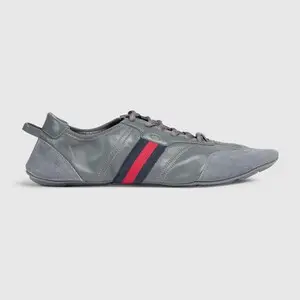 Gucci S Flex Sneaker In Suede - Grey