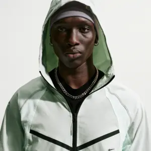 Nike Tech Dri-fit Woven Full-zip Color-block Windrunner Jacket