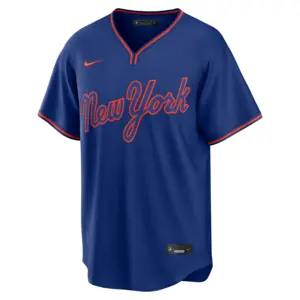 Nike Francisco Lindor New York Mets Mlb Replica Jersey - Blue