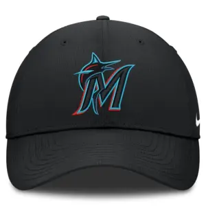 Nike Miami Marlins Club Dri-fit Mlb Adjustable Hat