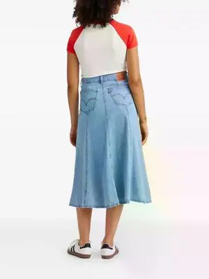LEVI'S Panelled Denim Midi Skirt
