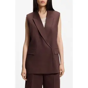 BOSS Jankania Linen Blend Vest - Mocha