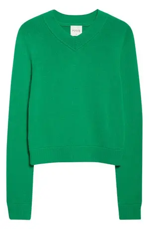 Posse Freddie V-neck Merino Wool & Cashmere Sweater
