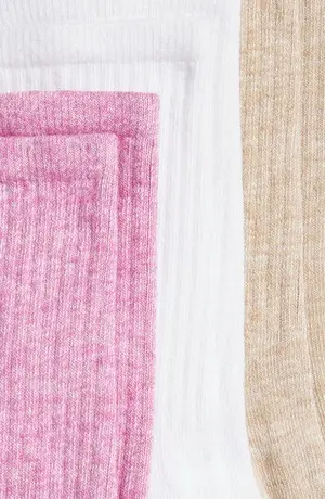 Hue 3-pack Assorted Crew Socks - Crocus Pack