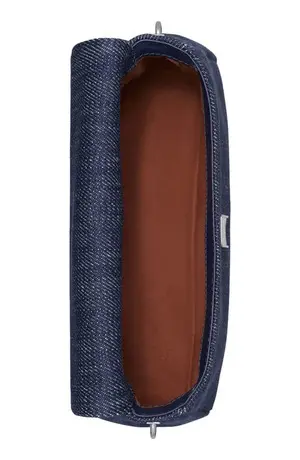 Tory Burch Small Charlie Denim Shoulder Bag - Midnight