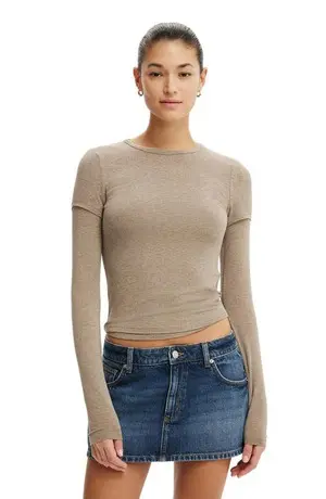 COTTON ON Low Rise Denim Mini Skort - Scorpio Blue