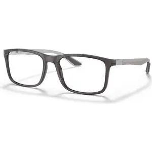 Ray-ban Rectangle Full Rim Eyeglasses - Grey
