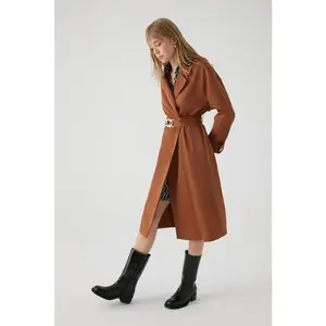 EXQUISE Aisha Belted Trench Coat