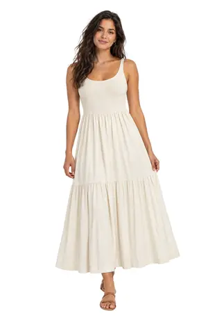 LOVE ALL TENNIS Love All Tennis Cafe Dress Ivory