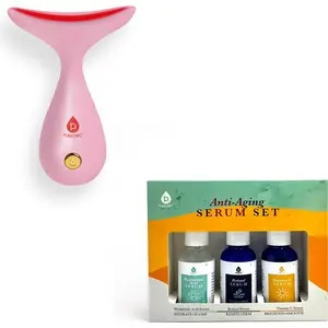 PURSONIC Led Light Therapy Sculpting Wand + Anti-aging Serum Complete Transformation Set Multicolor