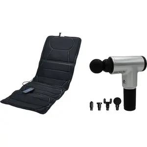 PURSONIC Full-body Massage Mat & 6-speed Cordless Deep Tissue Massage Gun - Black